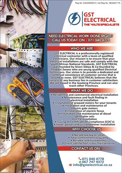 GST Electrical - Midrand. Projects, photos, reviews and more | Snupit